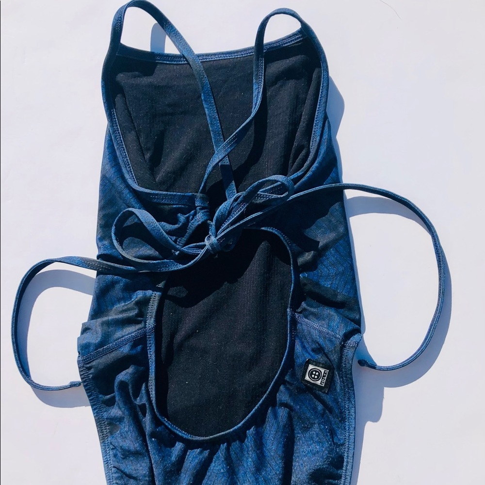 Jolyn Jackson Ii Size 26 Tie Back Swimsuit - Gem